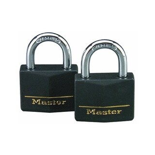 Master Lock 141T Covered Aluminum Padlock, Black, 1-9/16" - Bed Bath & Beyond - 20172629